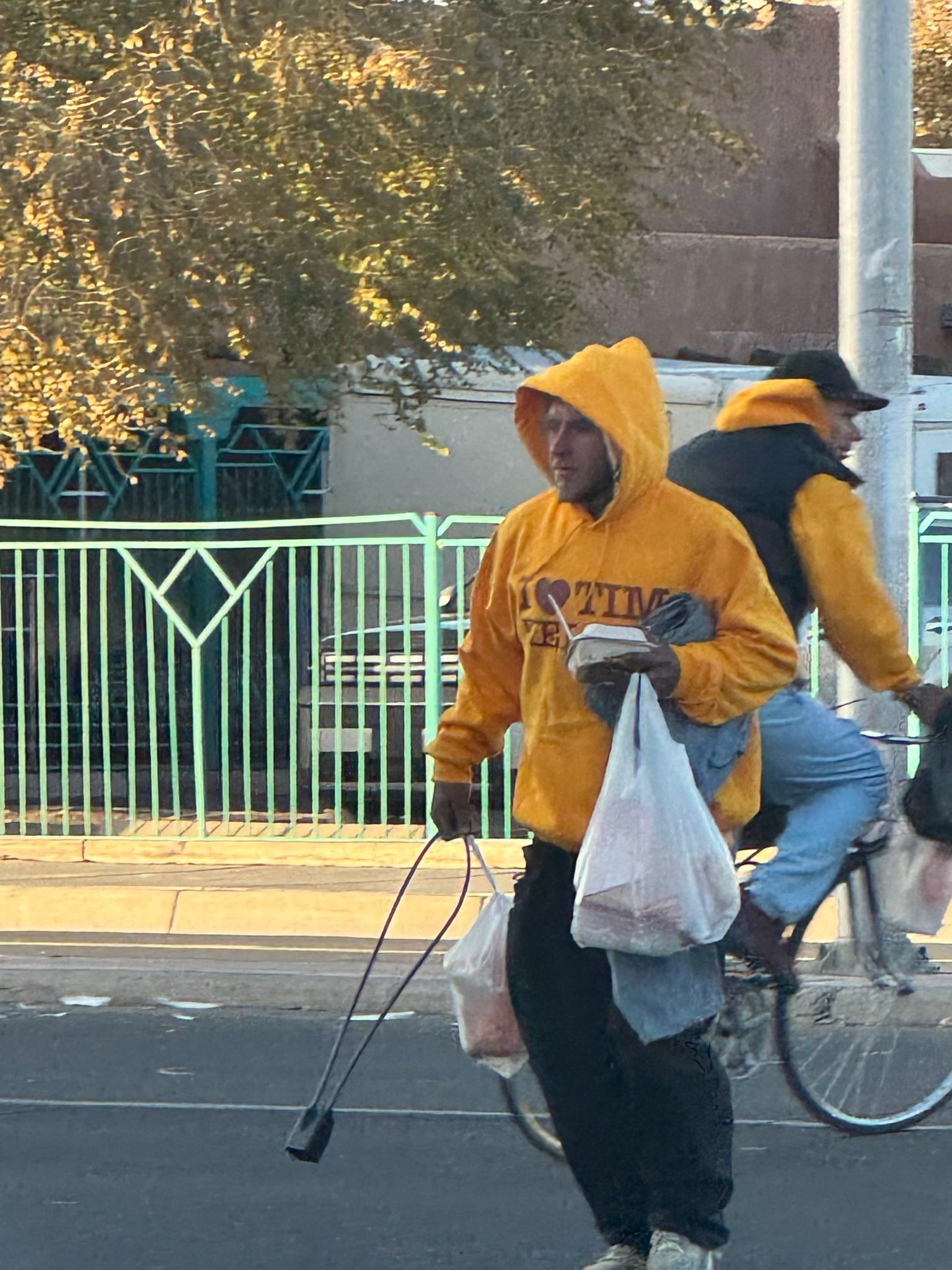Hundreds of Albuquerque Homeless sporting yellow "I love Tim Keller ...